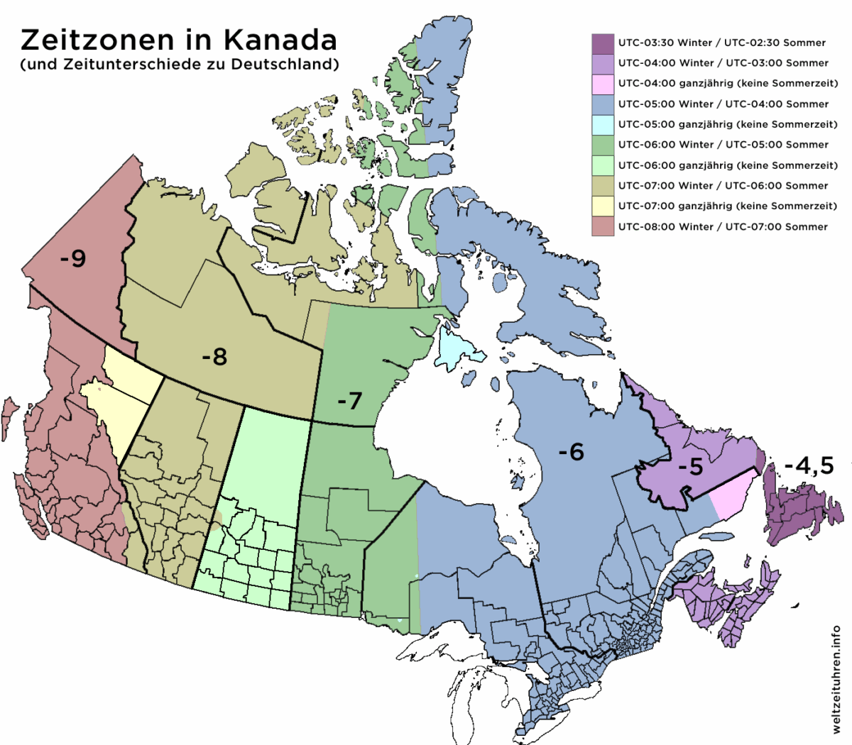 Spannende Uhrzeit In Kanada Ebenbild